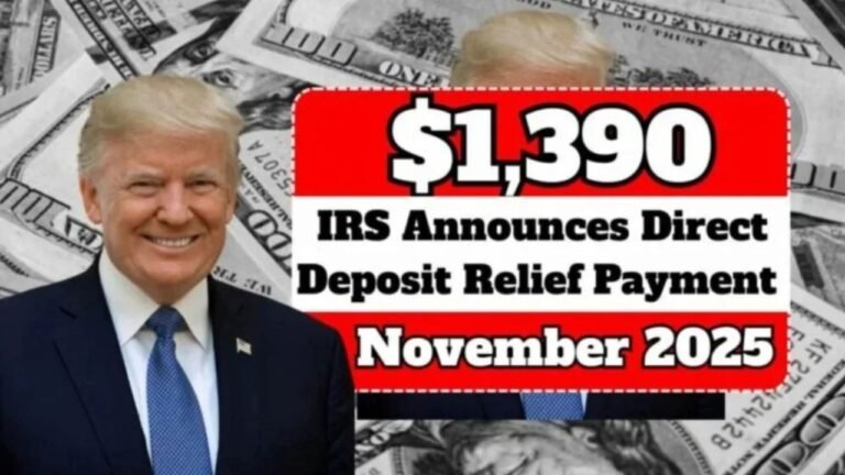 IRS Approves $1,390 Direct Deposit for November 2025 — Check If You ...